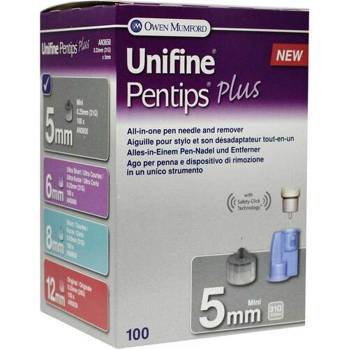 Unifine Pentips plus 5 mm 31 G Kanüle 100 St - Meine OnlineApo