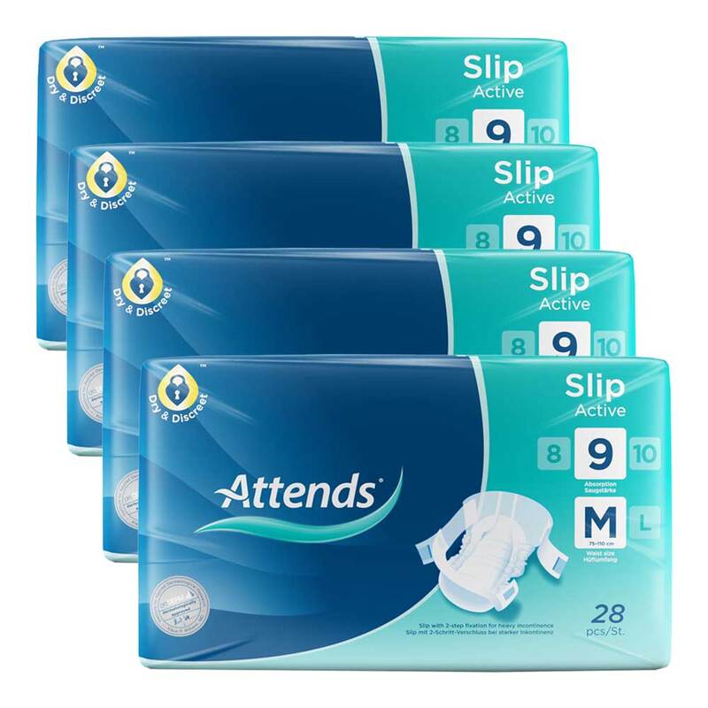 Attends Slip Active 9 medium 4X28 St - Meine OnlineApo
