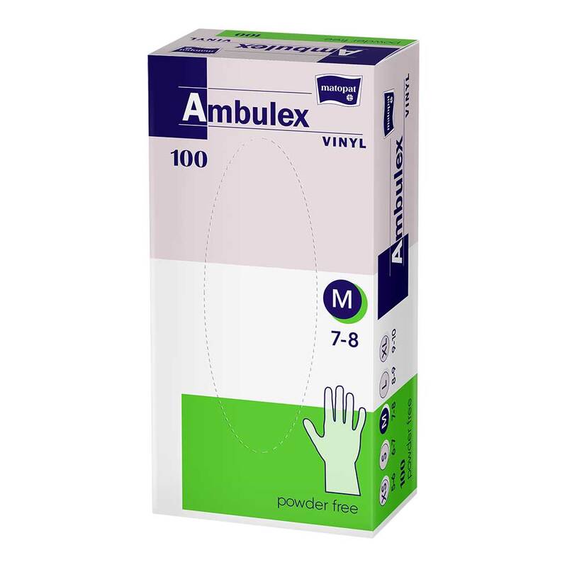 Ambulex Vinyl Untersuchung -Handschuhe ungepudert unsteril M 100 St ...