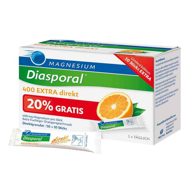 Magnesium Diasporal 400 Extra direkt Granulat 60 St - Meine OnlineApo